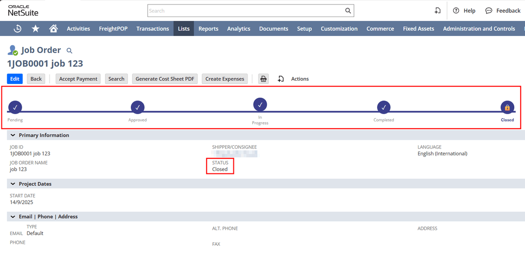 NetSuite Record Status Visualizer - Jobin & Jismi