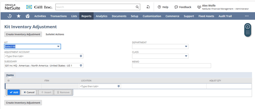 Kit Component Inventory Adjustment Automation | Jobin & Jismi