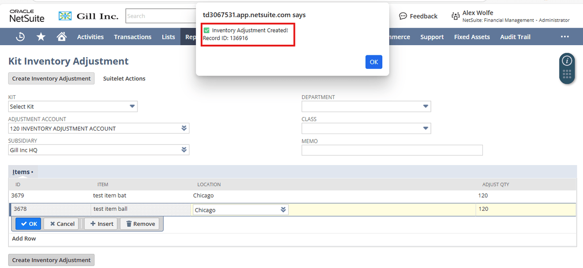 Kit Component Inventory Adjustment Automation | Jobin & Jismi